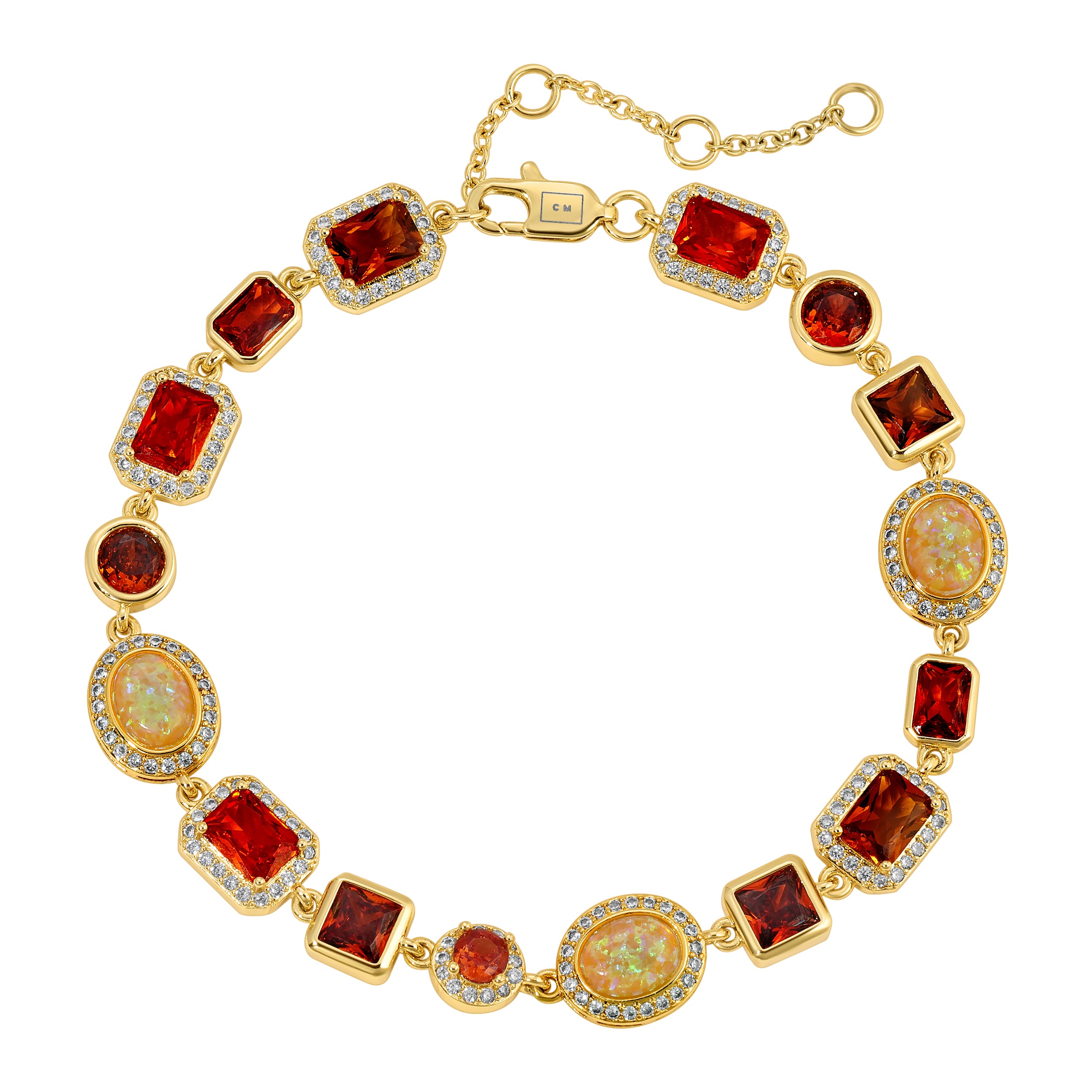 Sunset (Orange) Solstice Gemstone Anklet – Christin Marie Studio