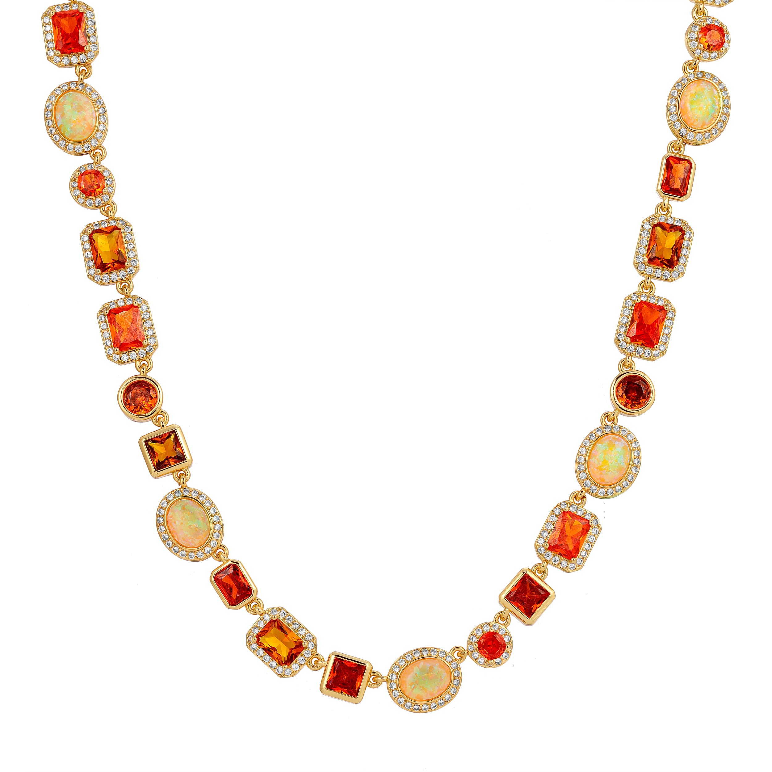 Sunset (Orange) Solstice Gemstone Necklace – Christin Marie Studio